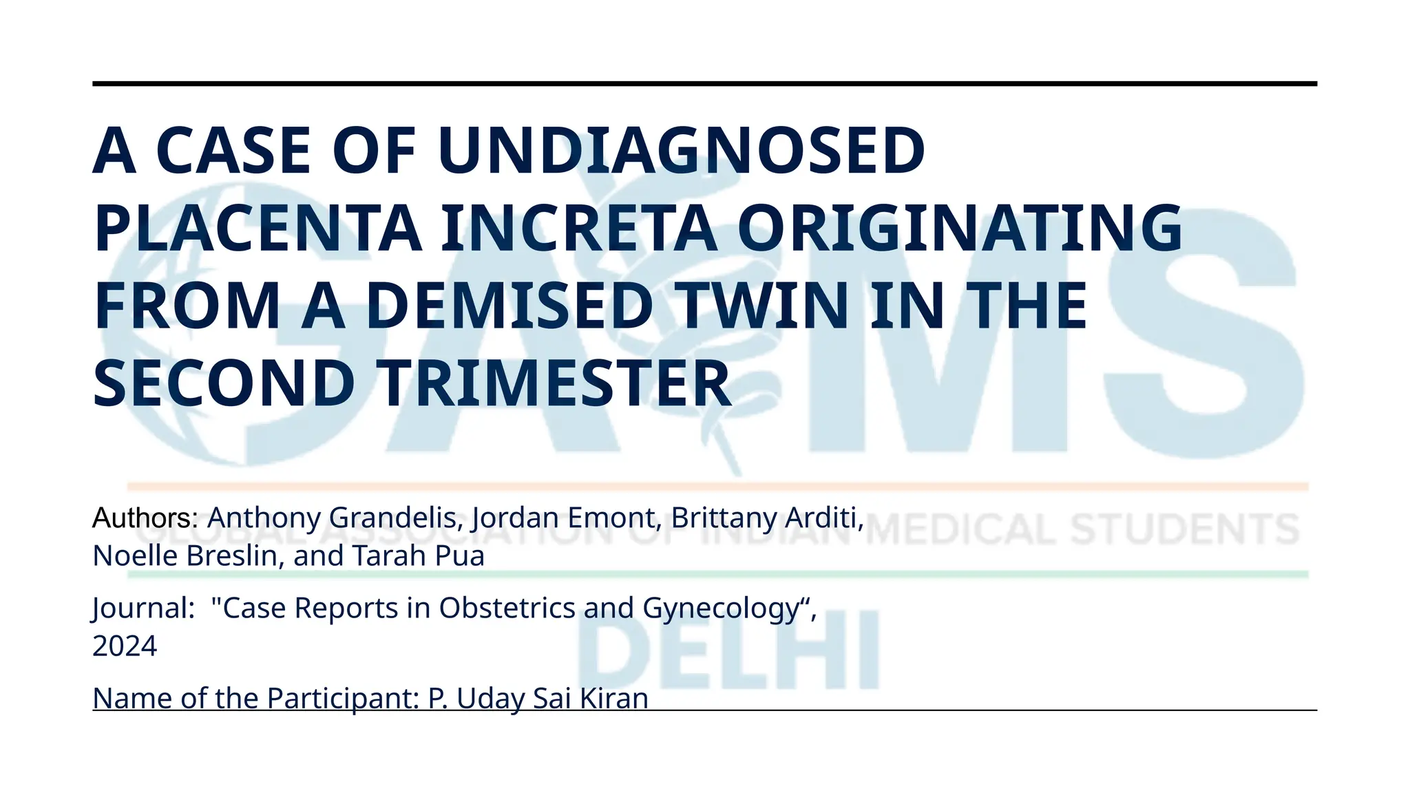 Dense adhesive disease from uterine serosa to anterior abdominal wall ...
