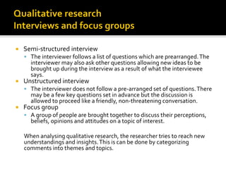 Research concepts (2) primary research(b) | PPT