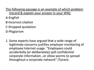 Research concepts part 2 w29 | PPT