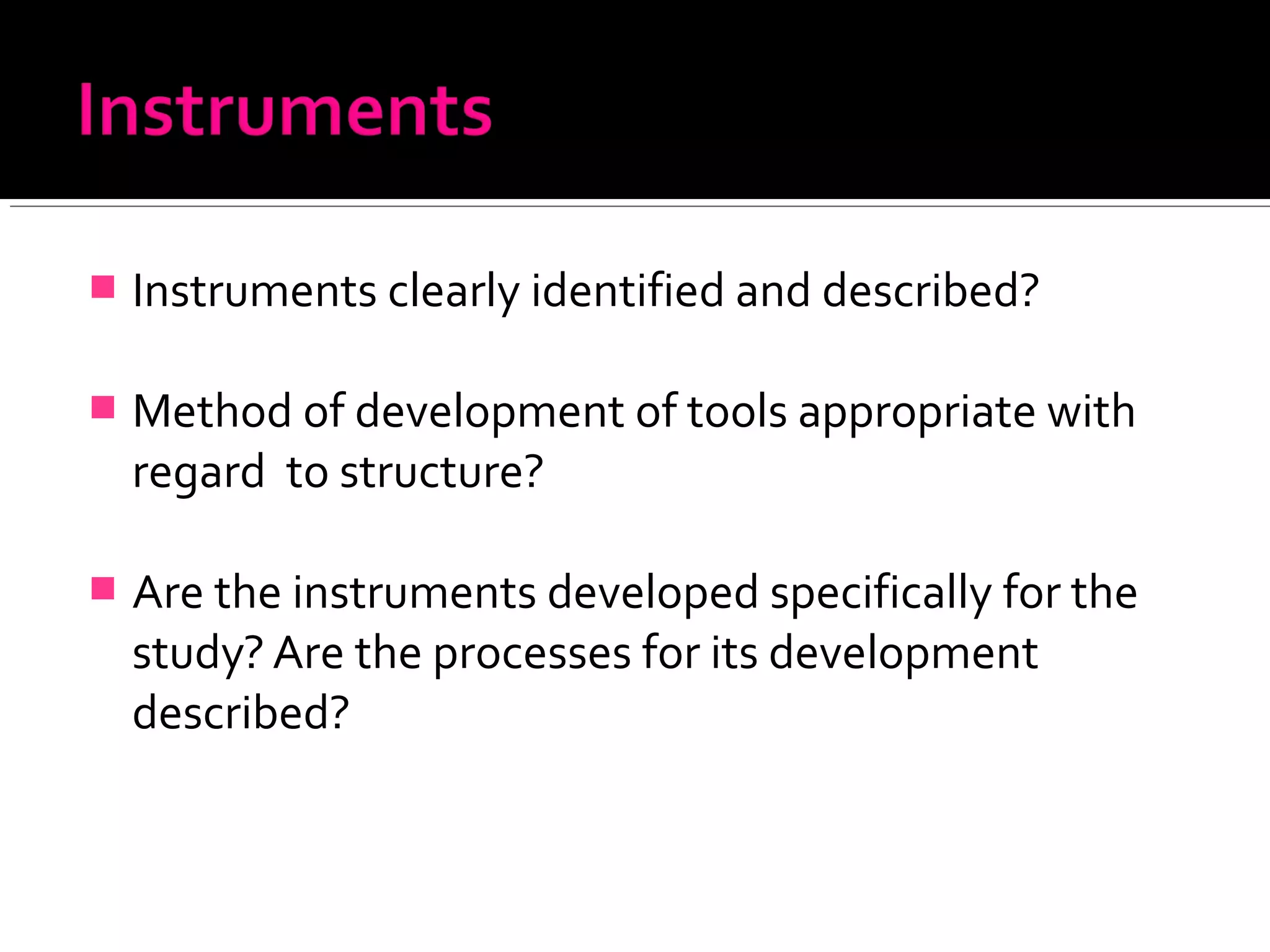 Research critique | PPT
