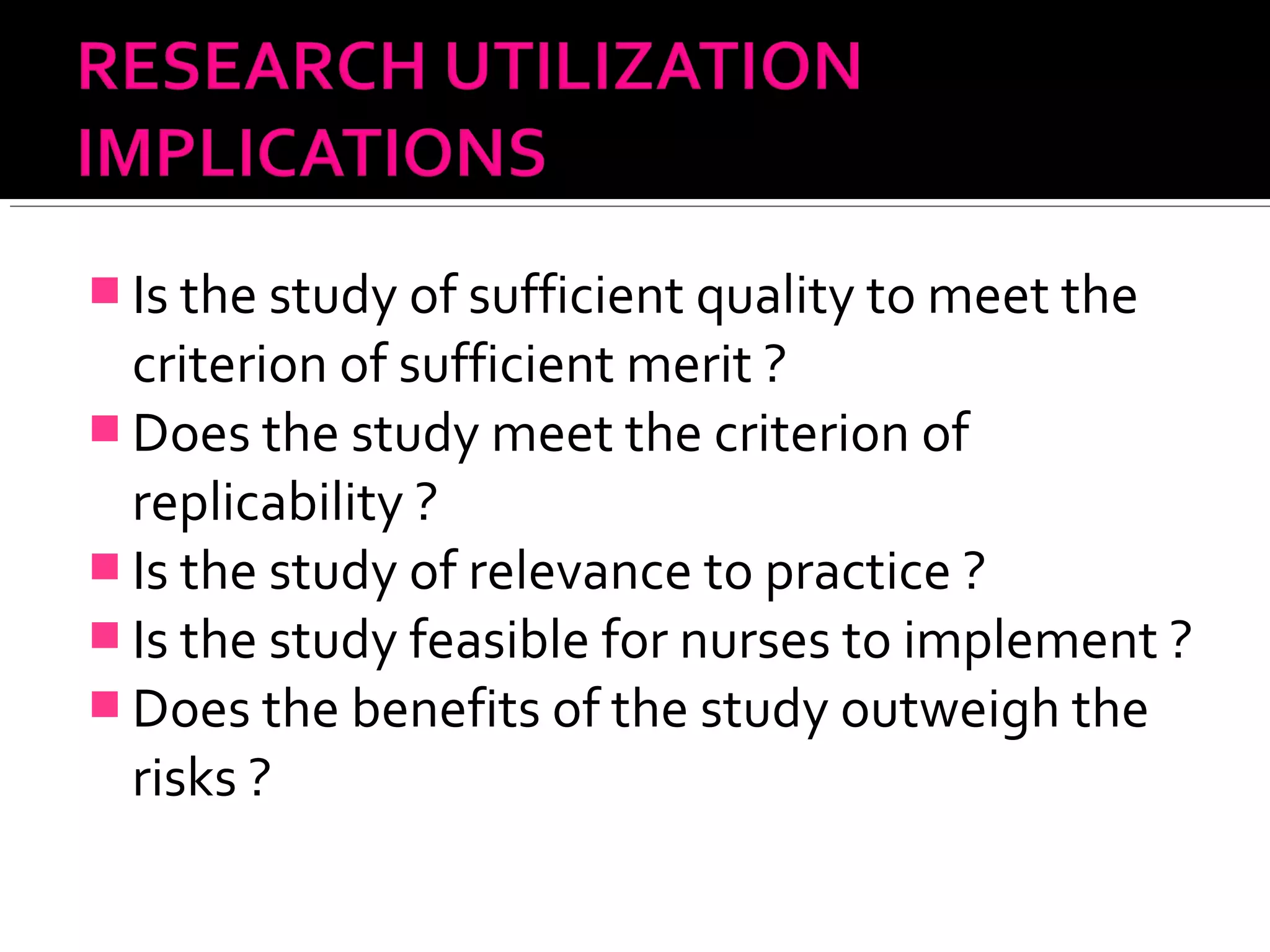 Research critique | PPT