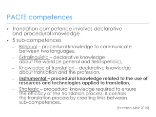 Research data as an aid in teaching technical competence in subtitling ...