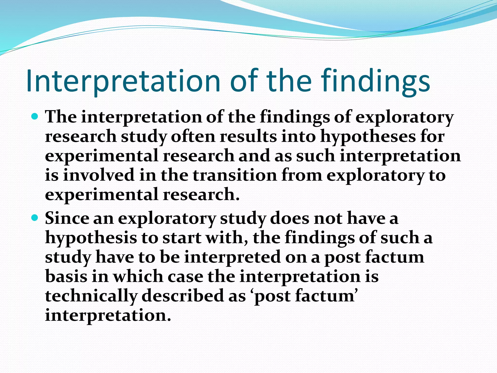 Research data interpretation | PPTX