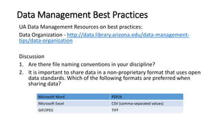 Research data life cycle | PPT