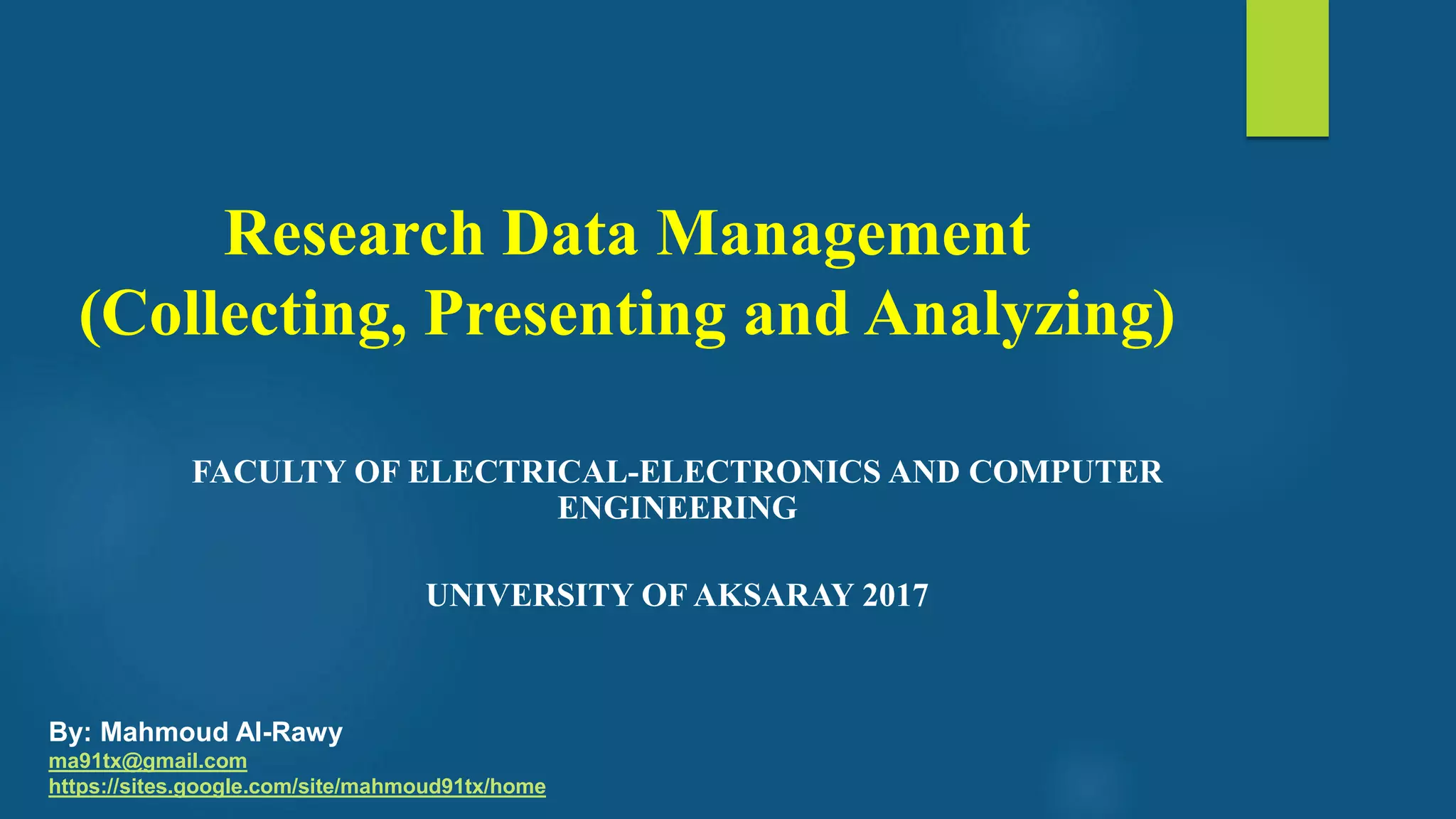 Research Data Management | PPT