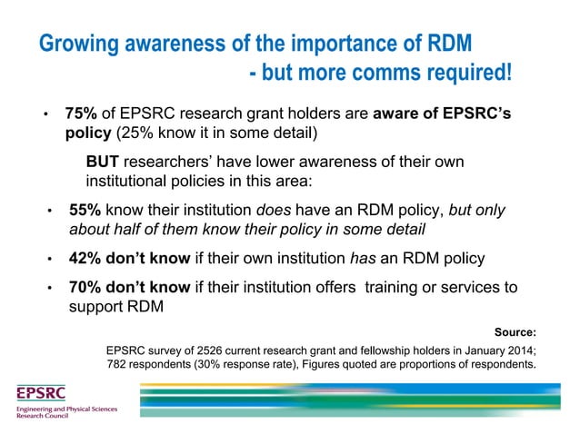 Research Data Management - EPSRC’s Perspective | PPT