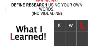 Research-Definition and Purpose | PPTX