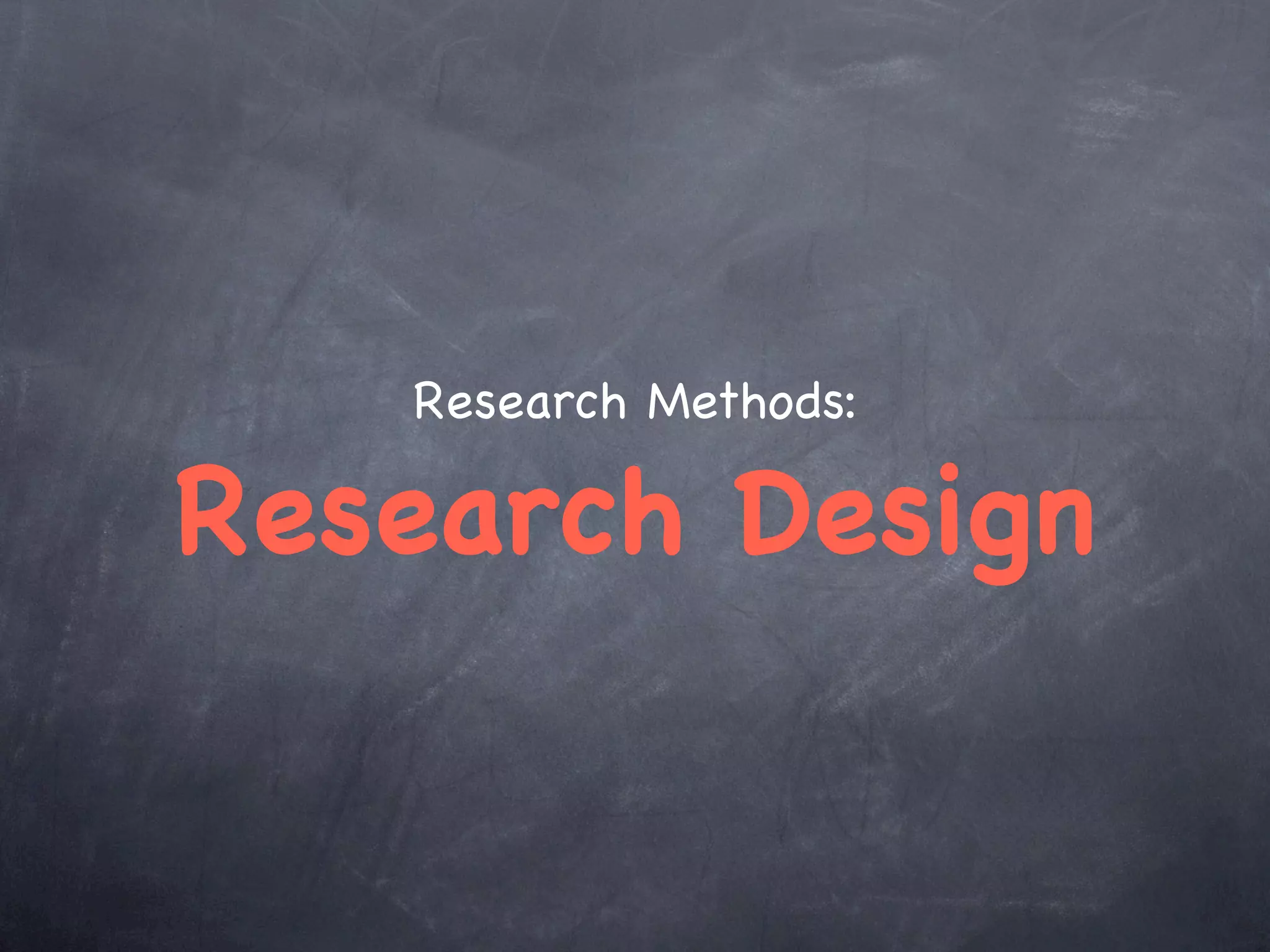 Research design | KEY