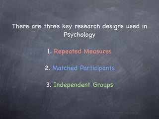 Research design | KEY