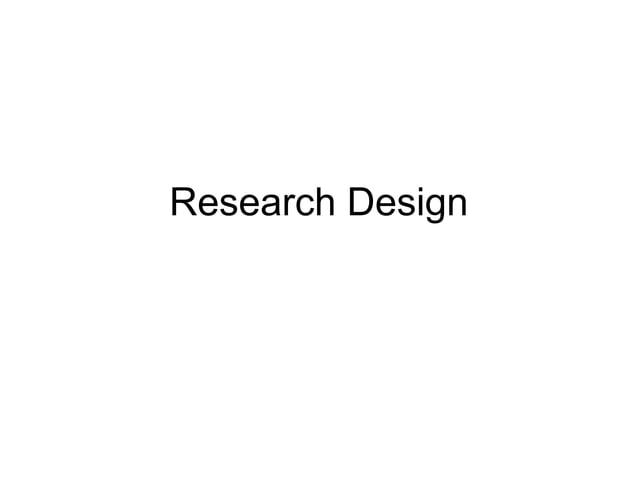 Research design | PPT