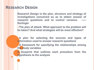Research design | PPTX | Science