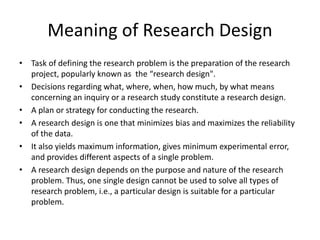 Research design | PPT