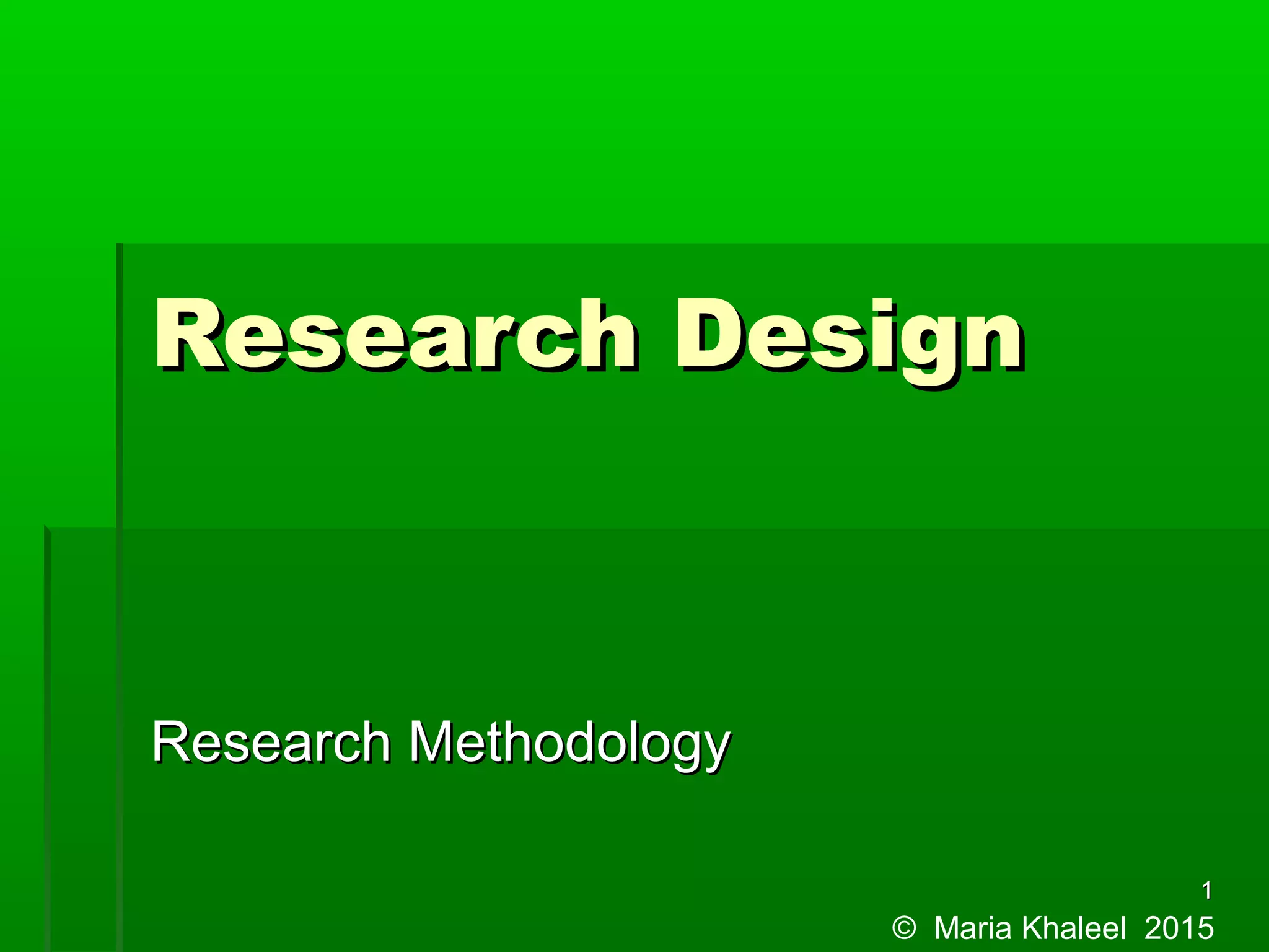 Research design | PPT