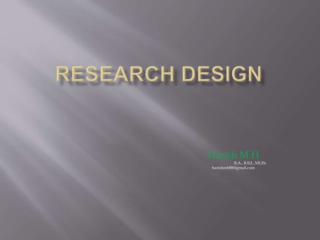 Research design | PPT