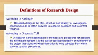 Research design | PPTX