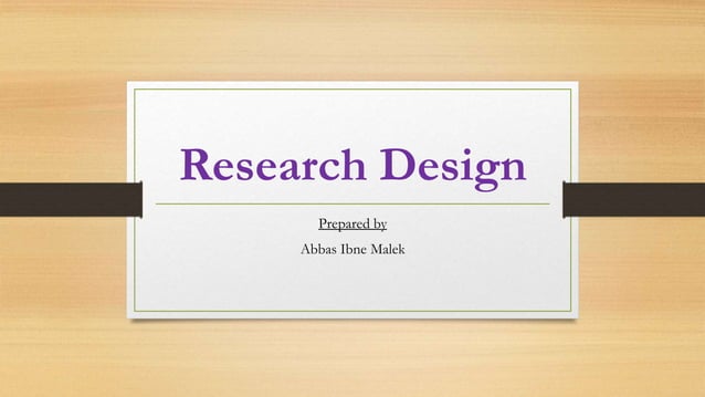 Research design | PPT