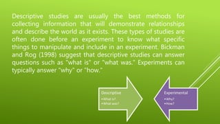 Research design | PPTX | Chemistry | Science