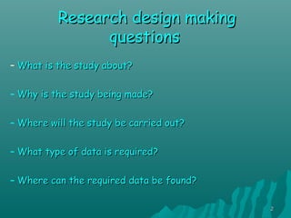Research design | PPT