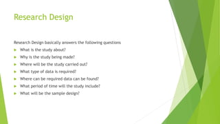 Research design and its Importance in business | PPT