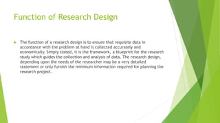 Research design and its Importance in business | PPT
