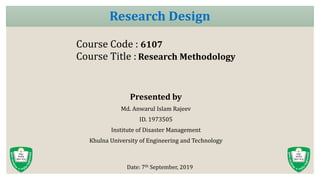 Introduction to Research Design | PPTX