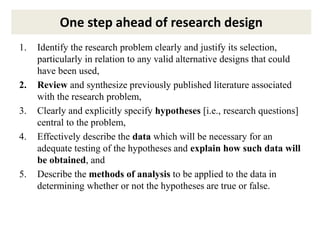 Uderstanding Research Design | PPT