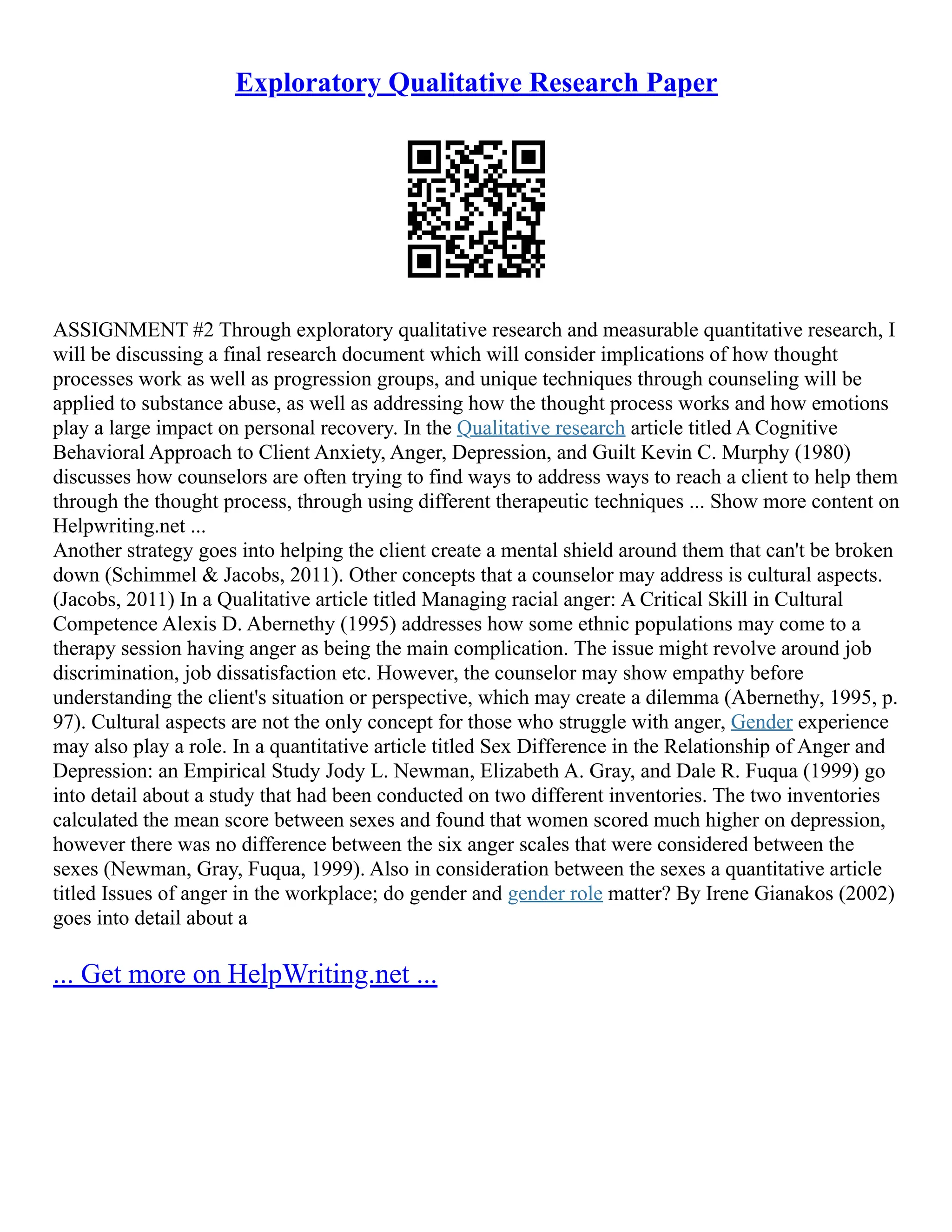 Research Design | PDF