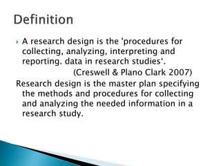 Research design power point presentation | PPTX