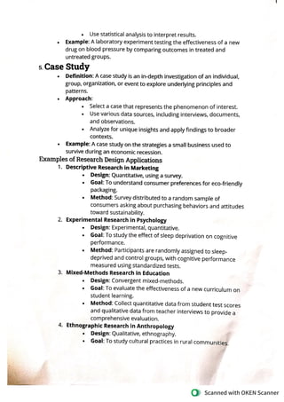 Research design is the overall strategy that researchers use to ...