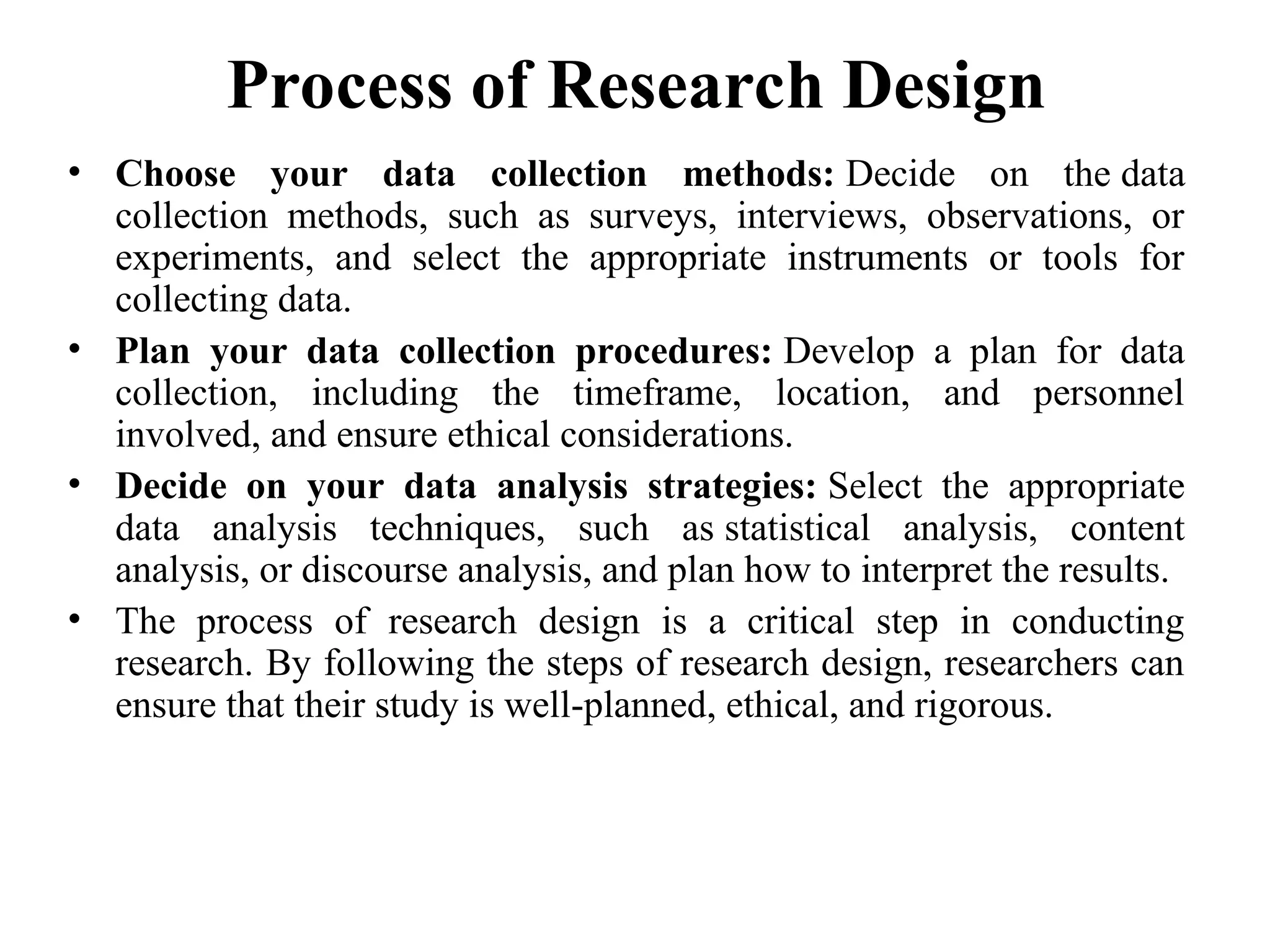 Research Design- Elements, types , characteristics | PPT