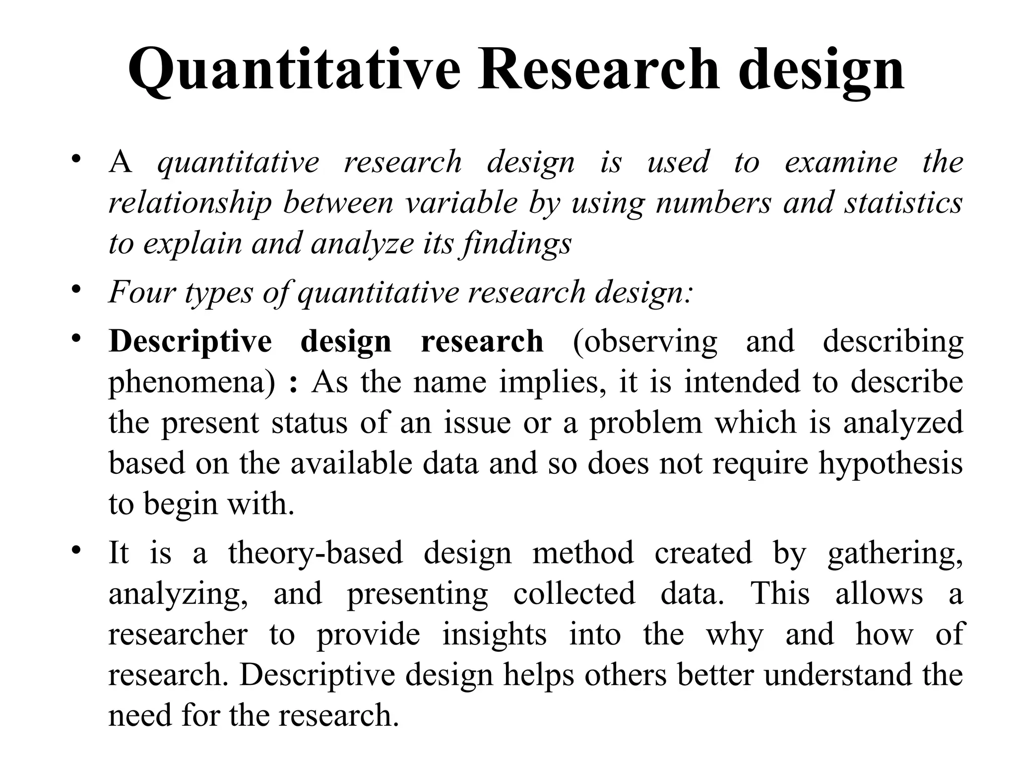Research Design- Elements, types , characteristics | PPT