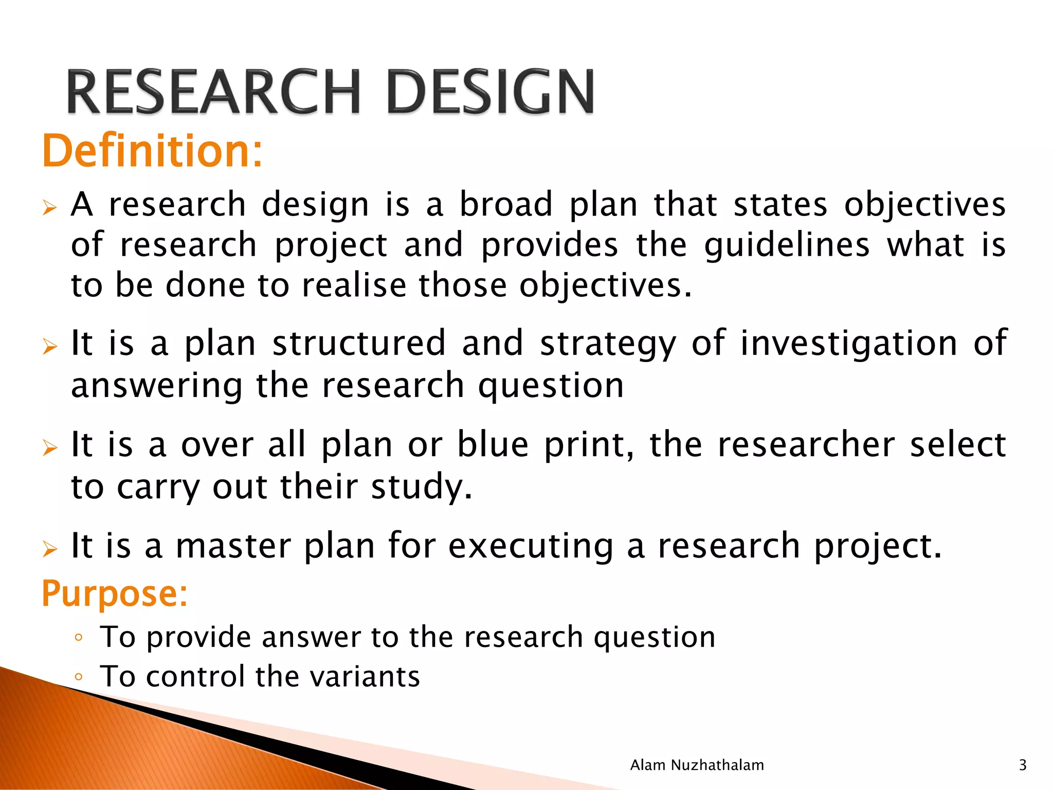 Research Design (Research Types, Quantitative Research Design and ...