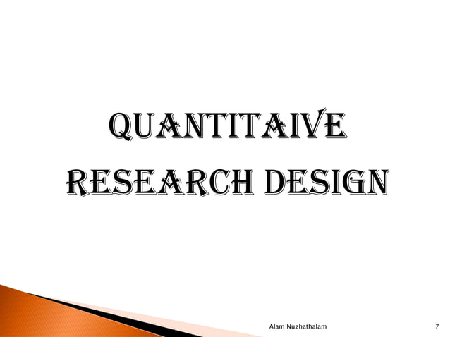 Research Design (Research Types, Quantitative Research Design and ...