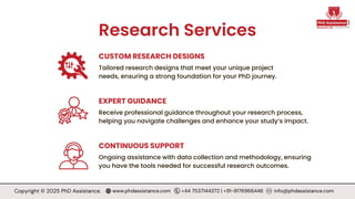 Advanced Research Design Consultation & Support for PhD Scholars | PDF