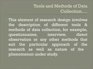 Research Design presentation with Research references | PPTX