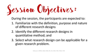 Quantitative Research Design | PDF