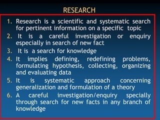 Research Design for health care students | PPTX