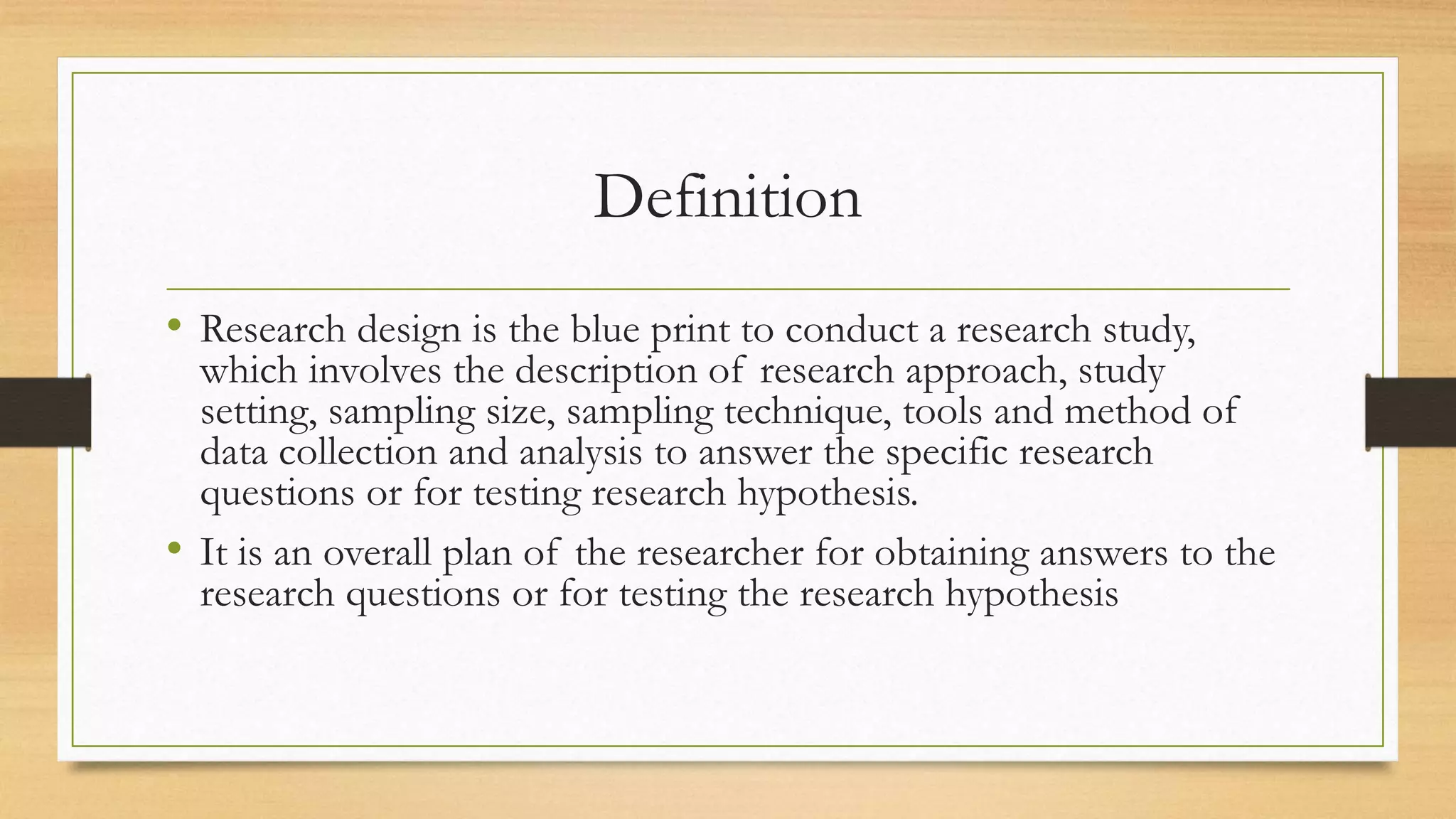 Research design and approachs | PPTX