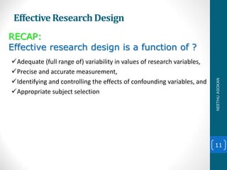 Research design and experimentation | PPT