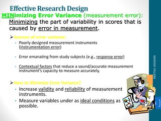 Research design and experimentation | PPT