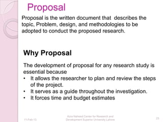 Research design and Proposal Writing | PPTX