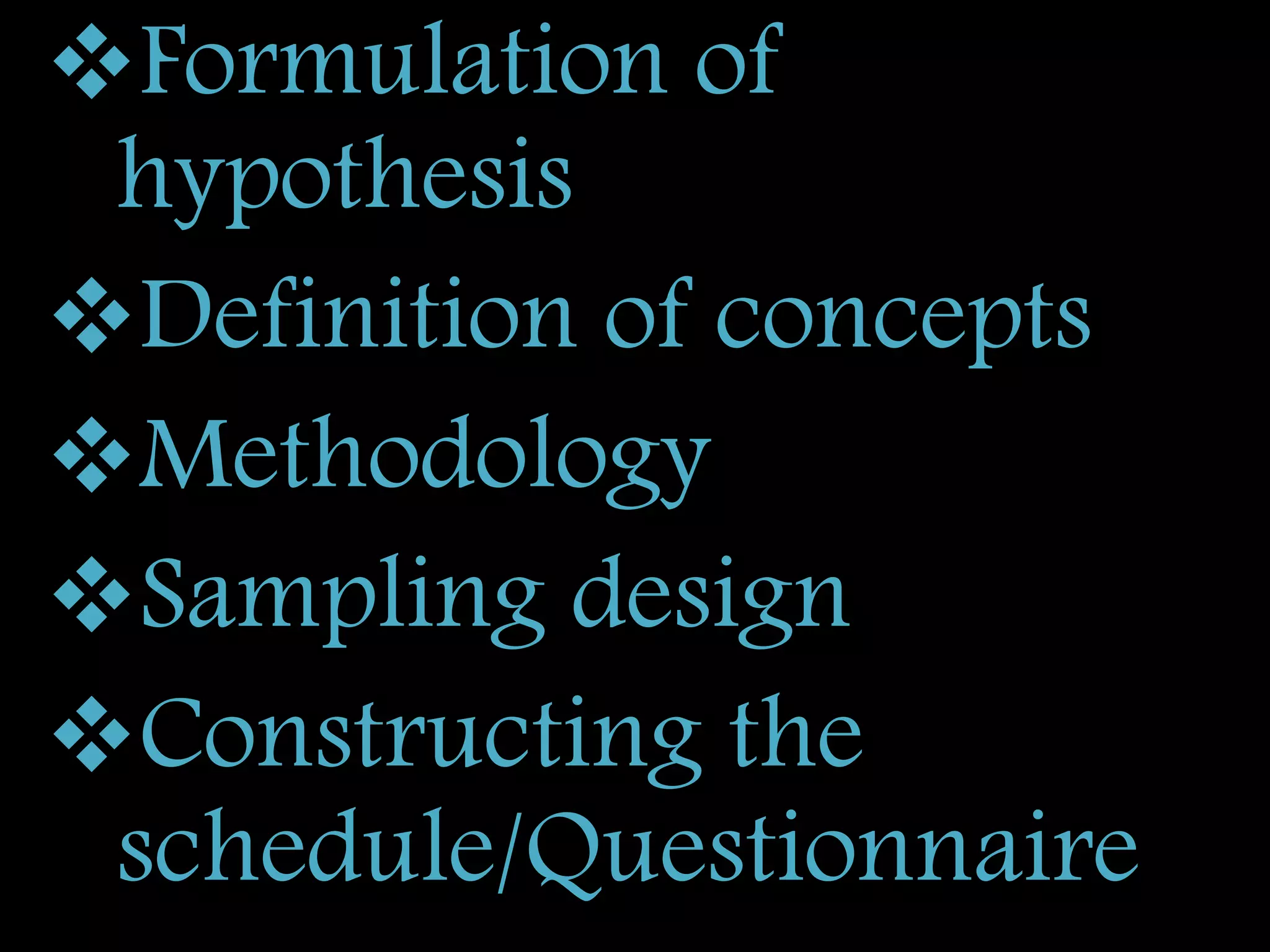Research Design and Types of Research Design Arun Joseph MPhil ppt | PPTX