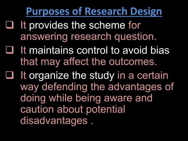 Research Design and Types of Research Design Arun Joseph MPhil ppt | PPTX