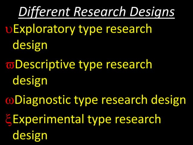 Research Design and Types of Research Design Arun Joseph MPhil ppt | PPTX