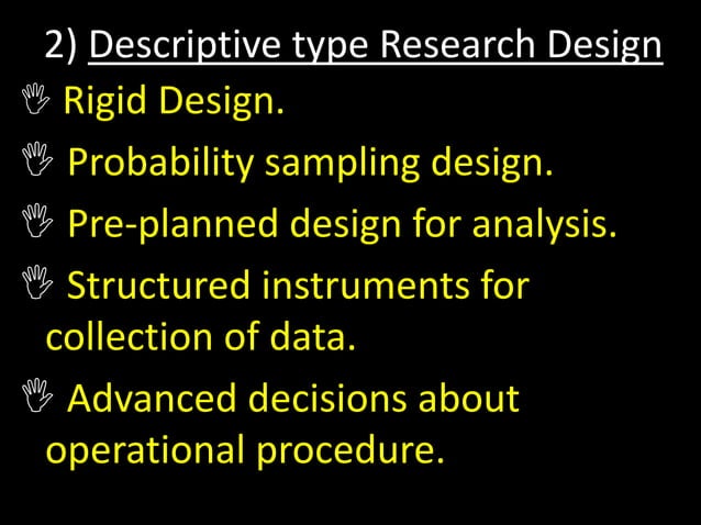 Research Design and Types of Research Design Arun Joseph MPhil ppt | PPT