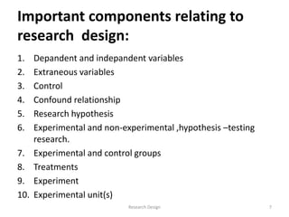 Research design and types of studies.pptx | Educational Assessment | Education