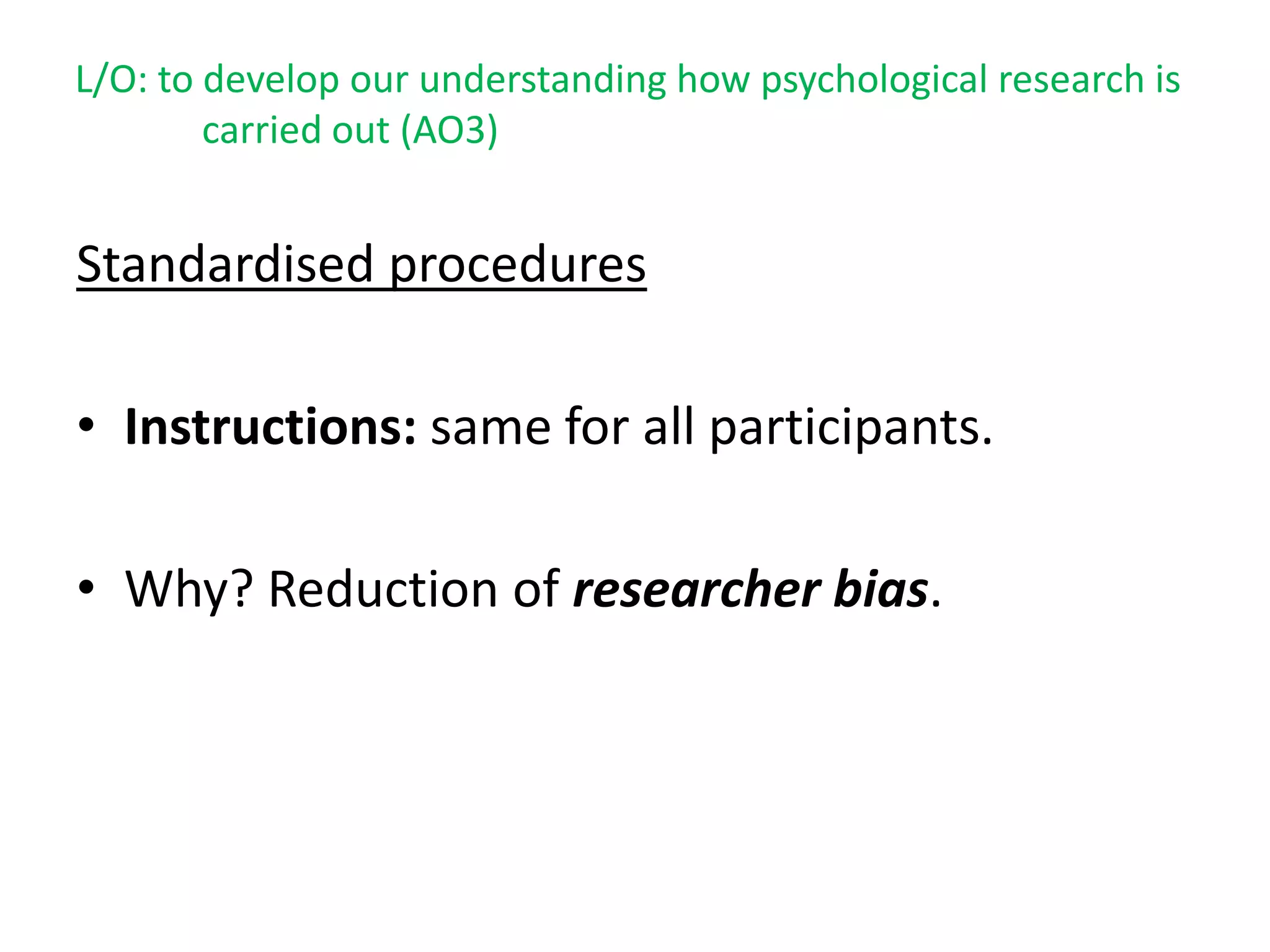 Research design, laboratory experiment | PPTX