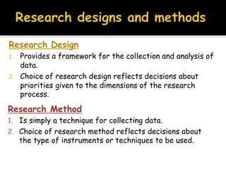 Research design methods | PPT