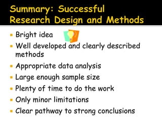 Research design methods | PPT