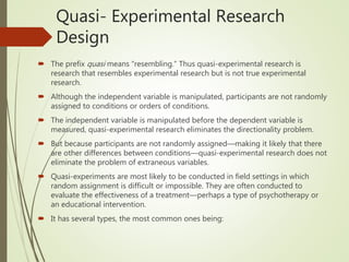 What is a Research design and its types | PPTX